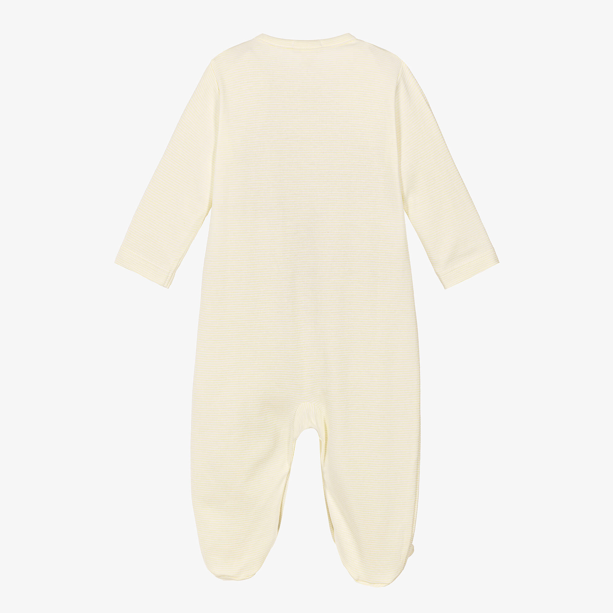 Kissy Kissy - Yellow Giraffe Love Pima Cotton Babygrow | Childrensalon