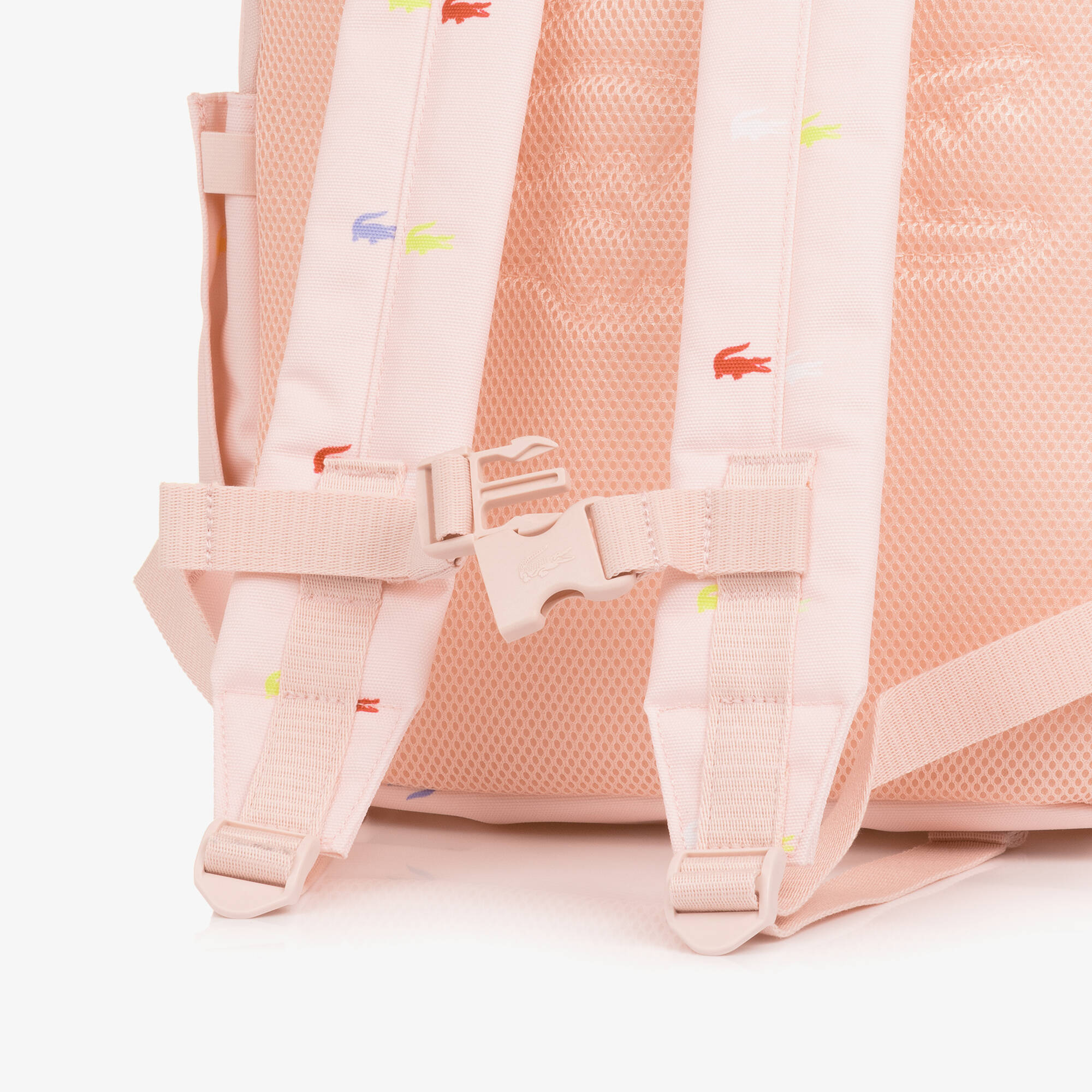 Lacoste - Girls Pink Backpack with Crocodile Logo (42cm) | Childrensalon