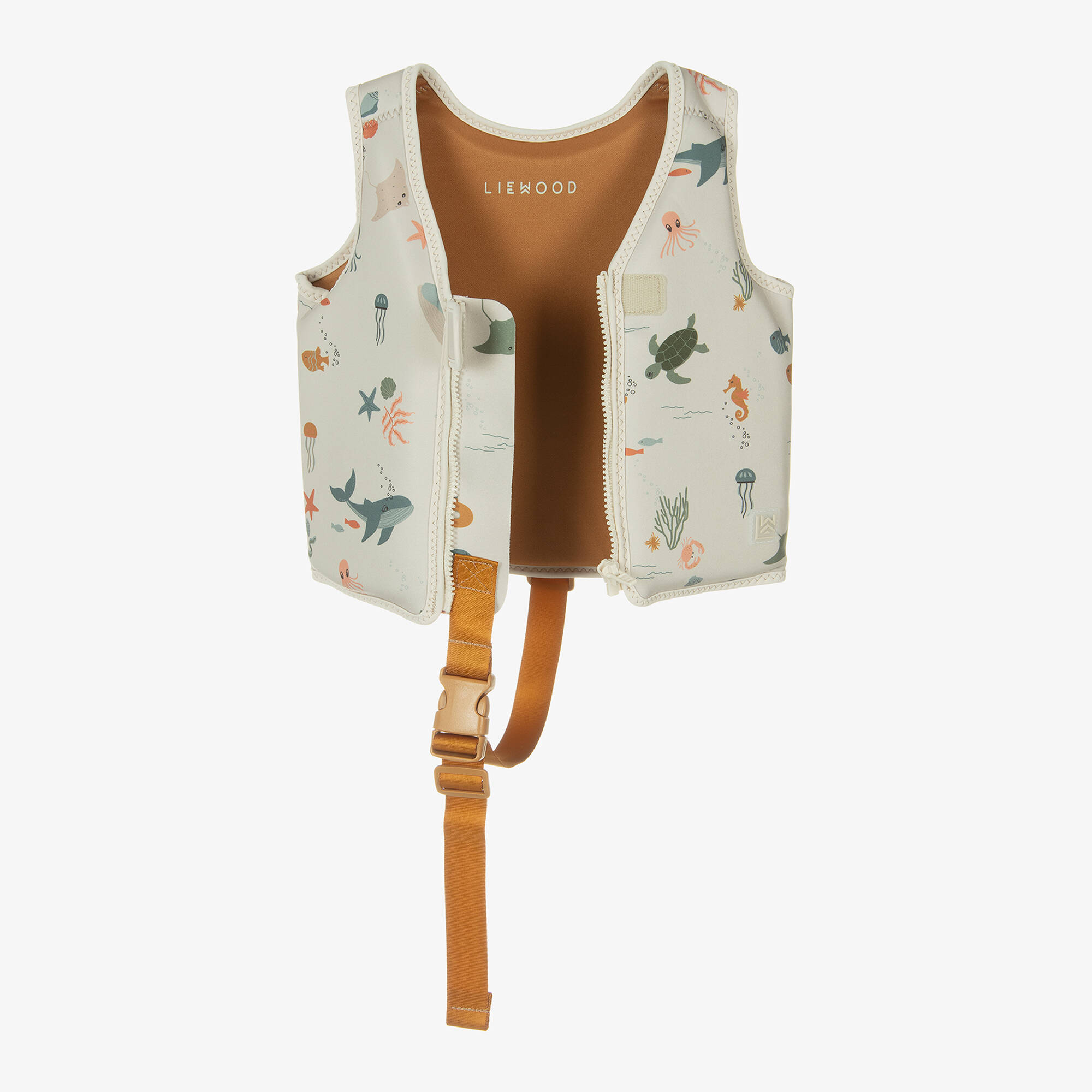 Liewood - Beige Sea Creature Swimming Float Vest | Childrensalon