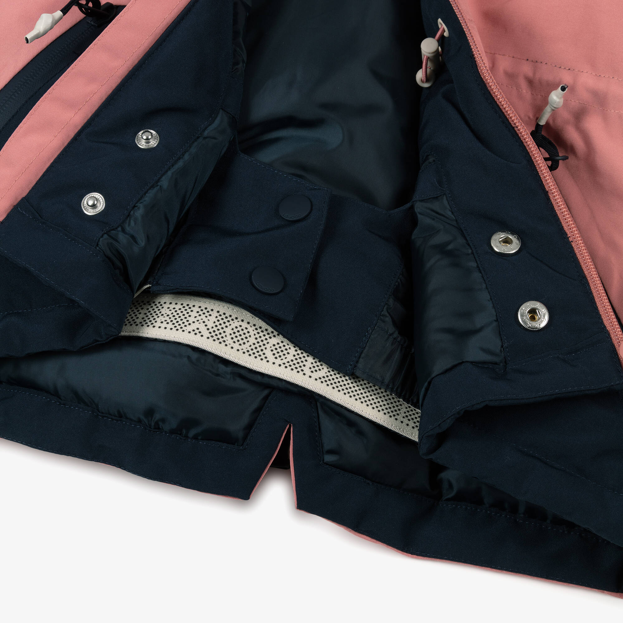Liewood - Girls Pink & Navy Blue Technical Ski Jacket | Childrensalon