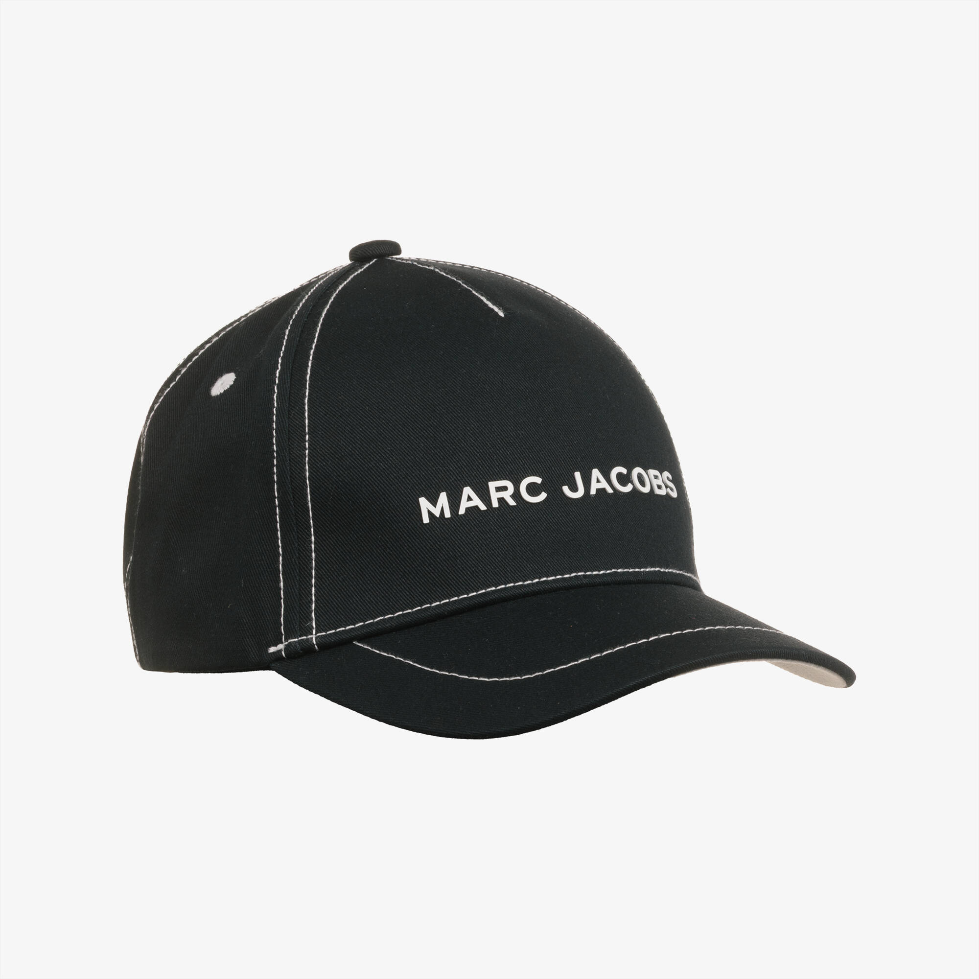MARC JACOBS - Black Cotton Cap with NYC Logo | Childrensalon
