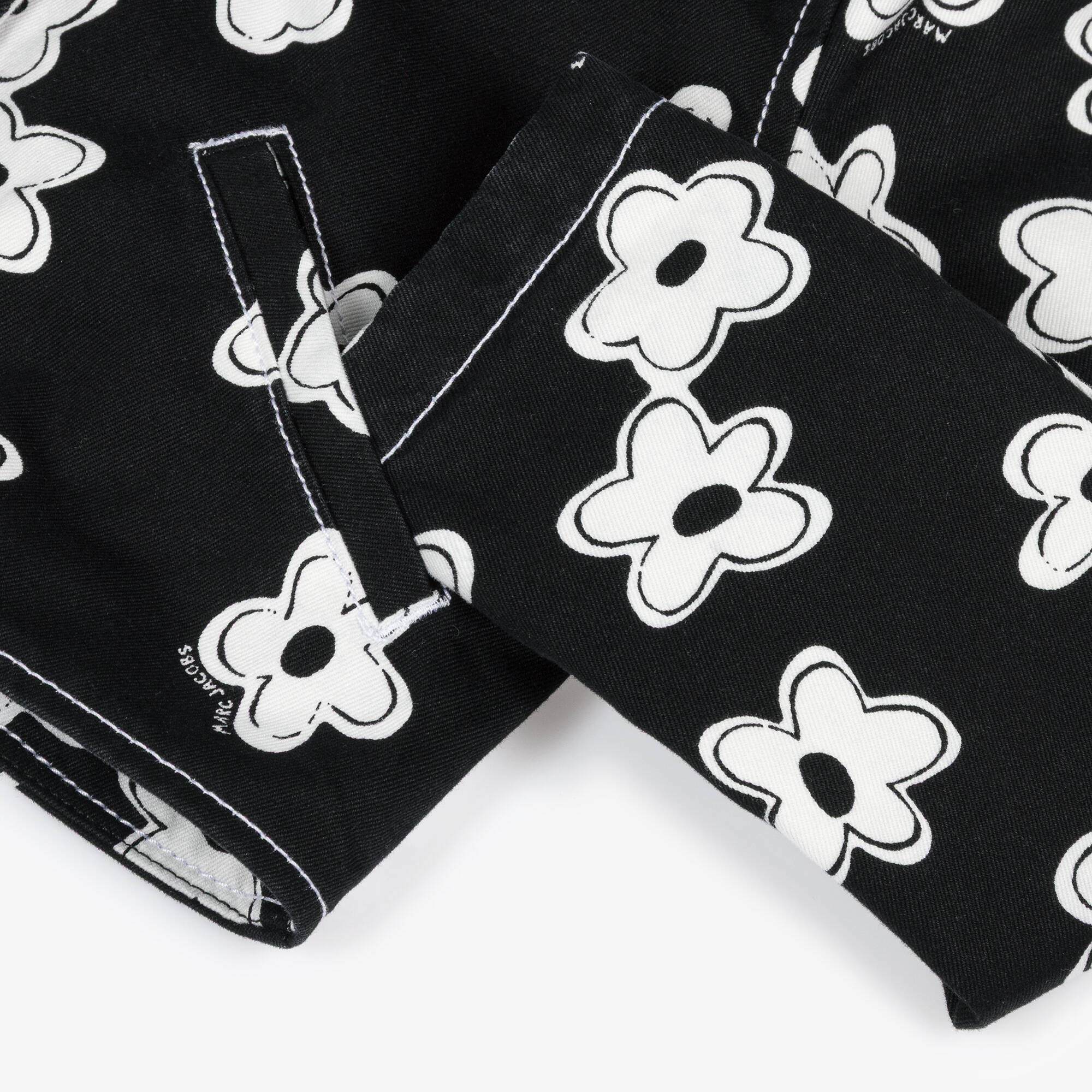 MARC JACOBS - Girls Black Cotton Daisy Print Jacket | Childrensalon