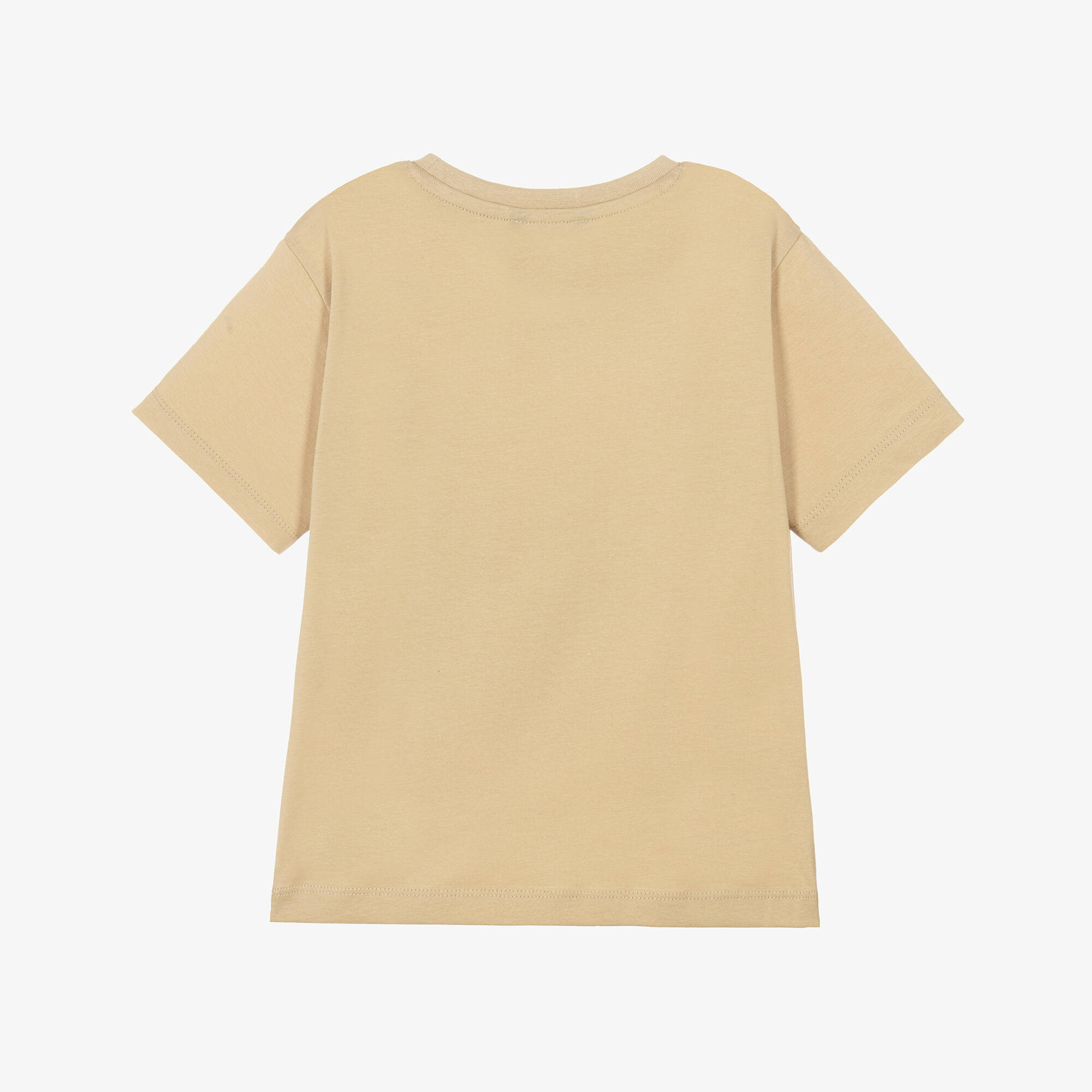 Mayoral - Boys Beige Cotton Football Print T-Shirt | Childrensalon