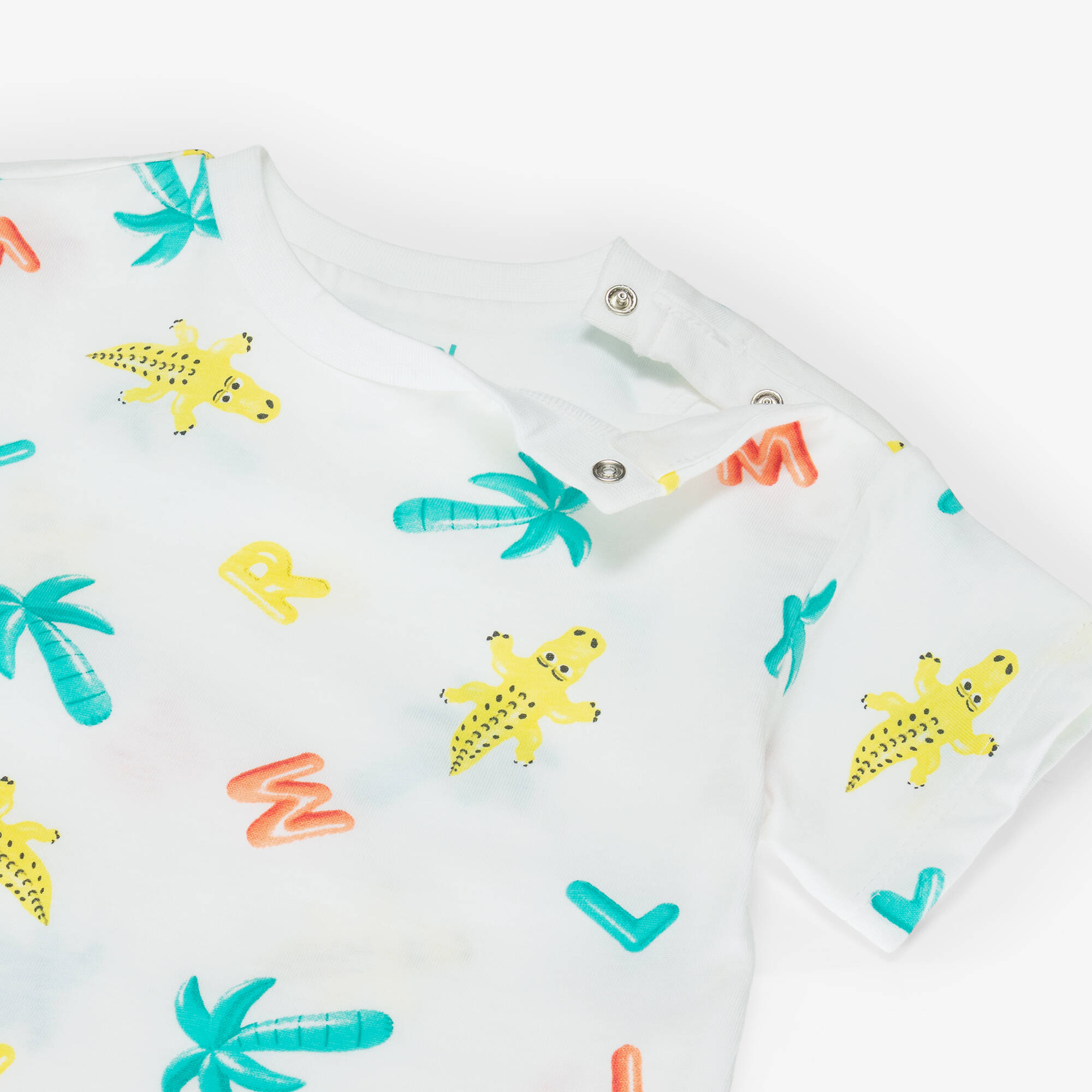 Mayoral - Boys Turquoise Blue Crocodile Print Shorts Set | Childrensalon