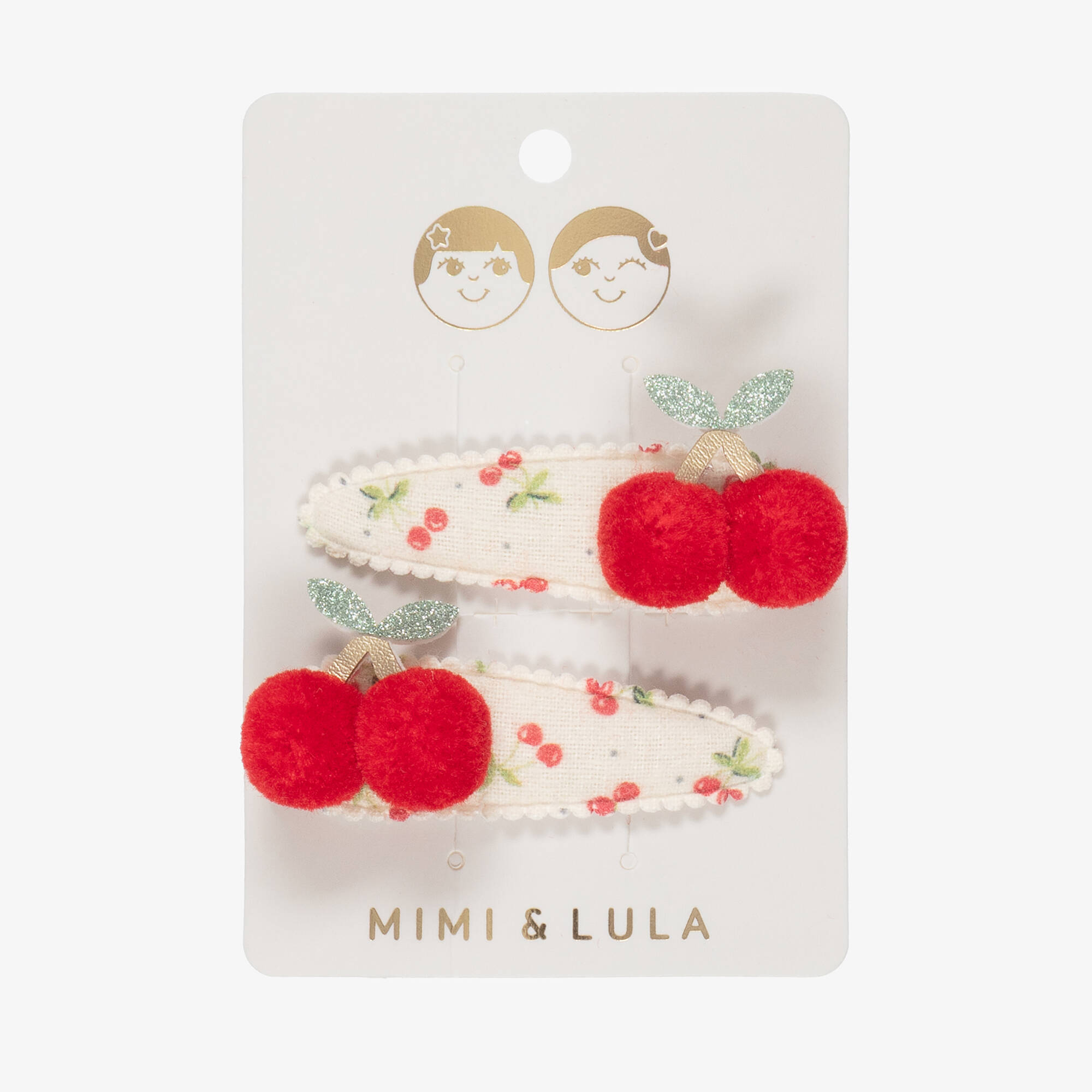 Mimi & Lula - Girls Red Pom-Pom Cherries Hair Clips (2 Pack ...