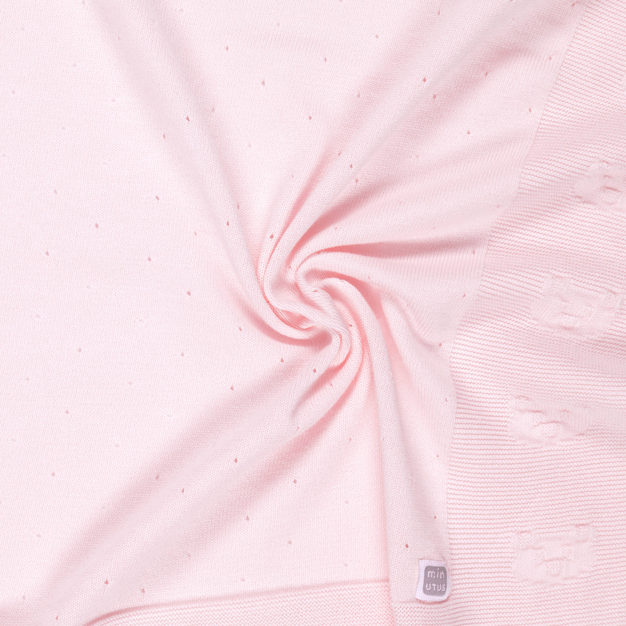 Minutus - Pink Cotton Knit Babysuit Set with Bear Motifs | Childrensalon