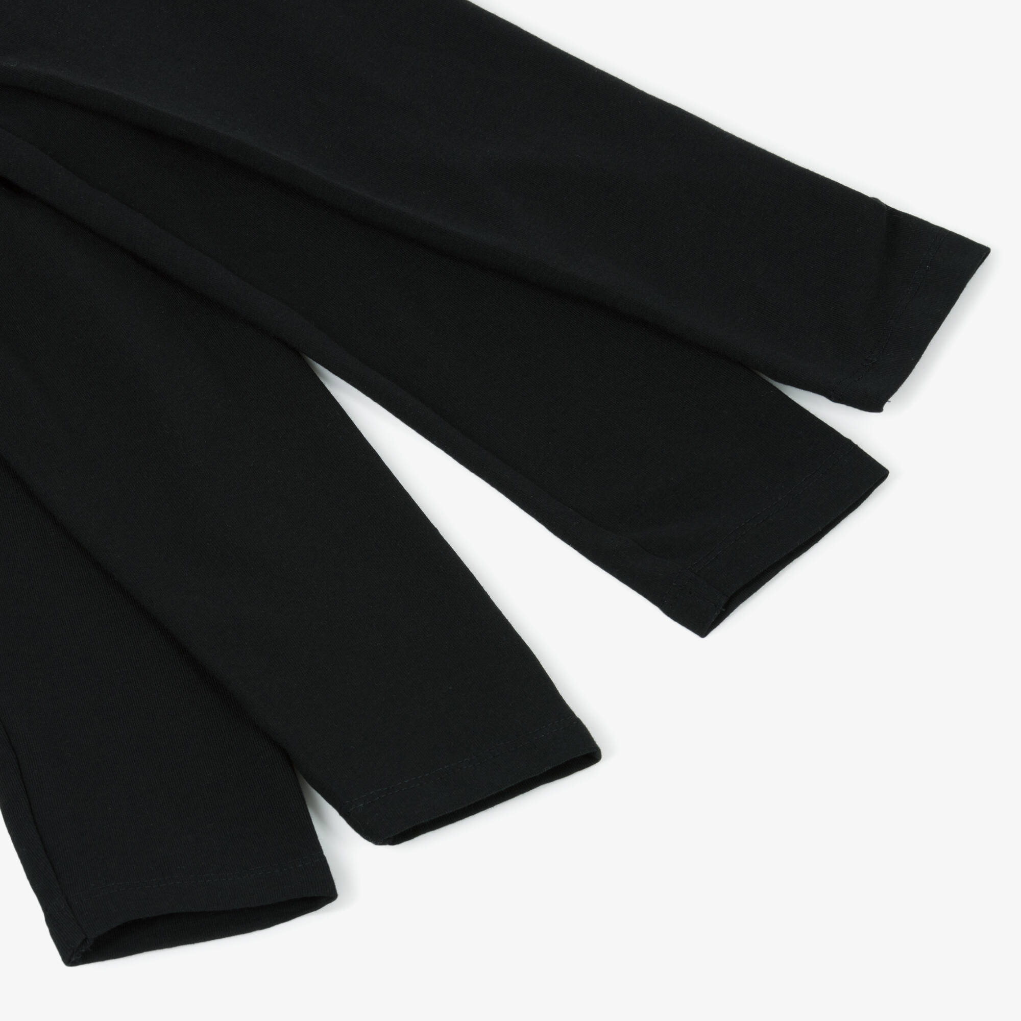 Minymo - Girls Black Cotton Leggings (2 Pack) | Childrensalon