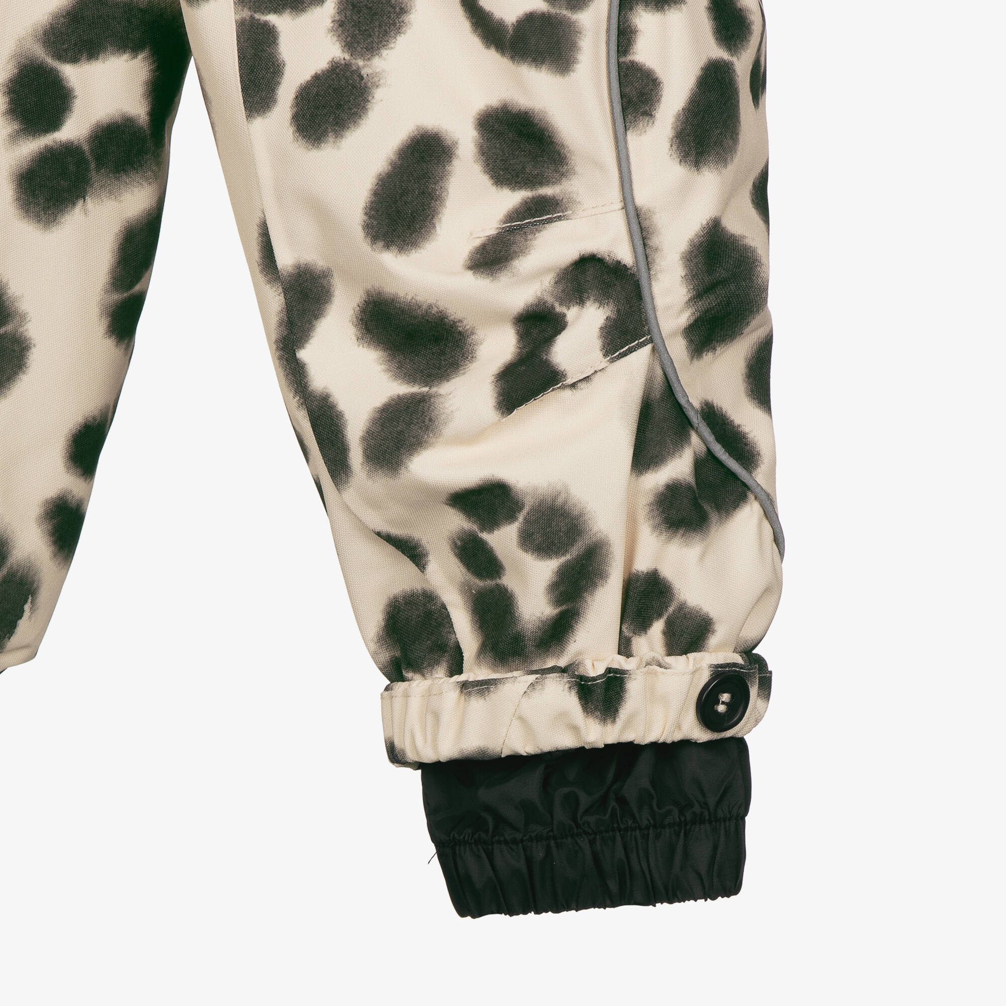 Molo - Girls Beige Leopard Print Snowsuit | Childrensalon