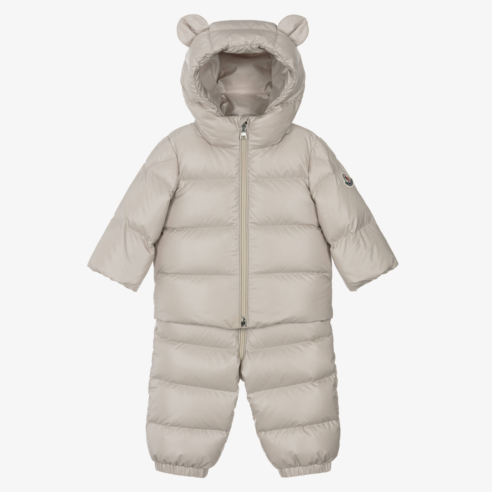 Moncler Enfant - Beige Deidre 2 Piece Down Snowsuit | Childrensalon