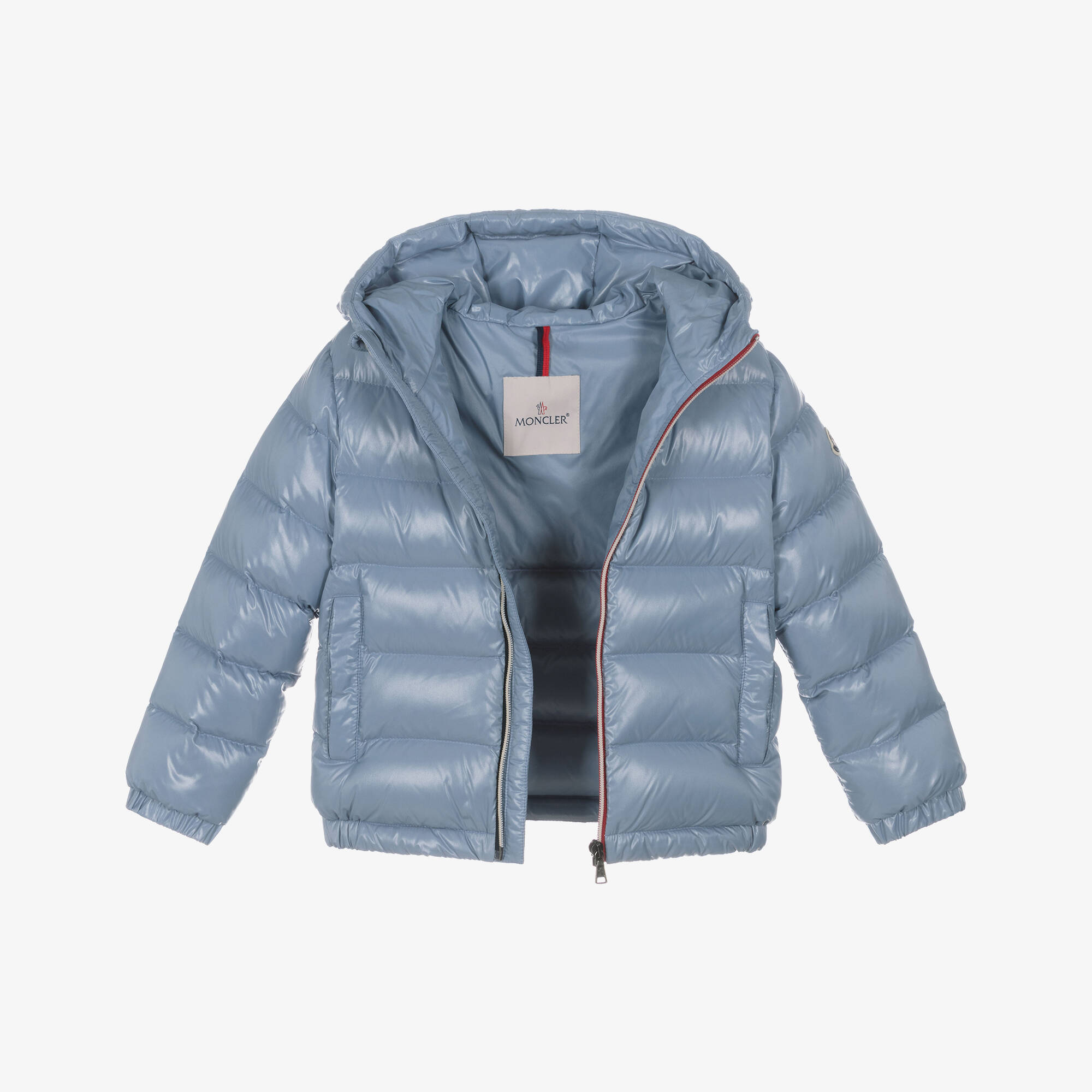 Moncler Enfant - Boys Light Blue New Aubert Down Puffer Jacket ...