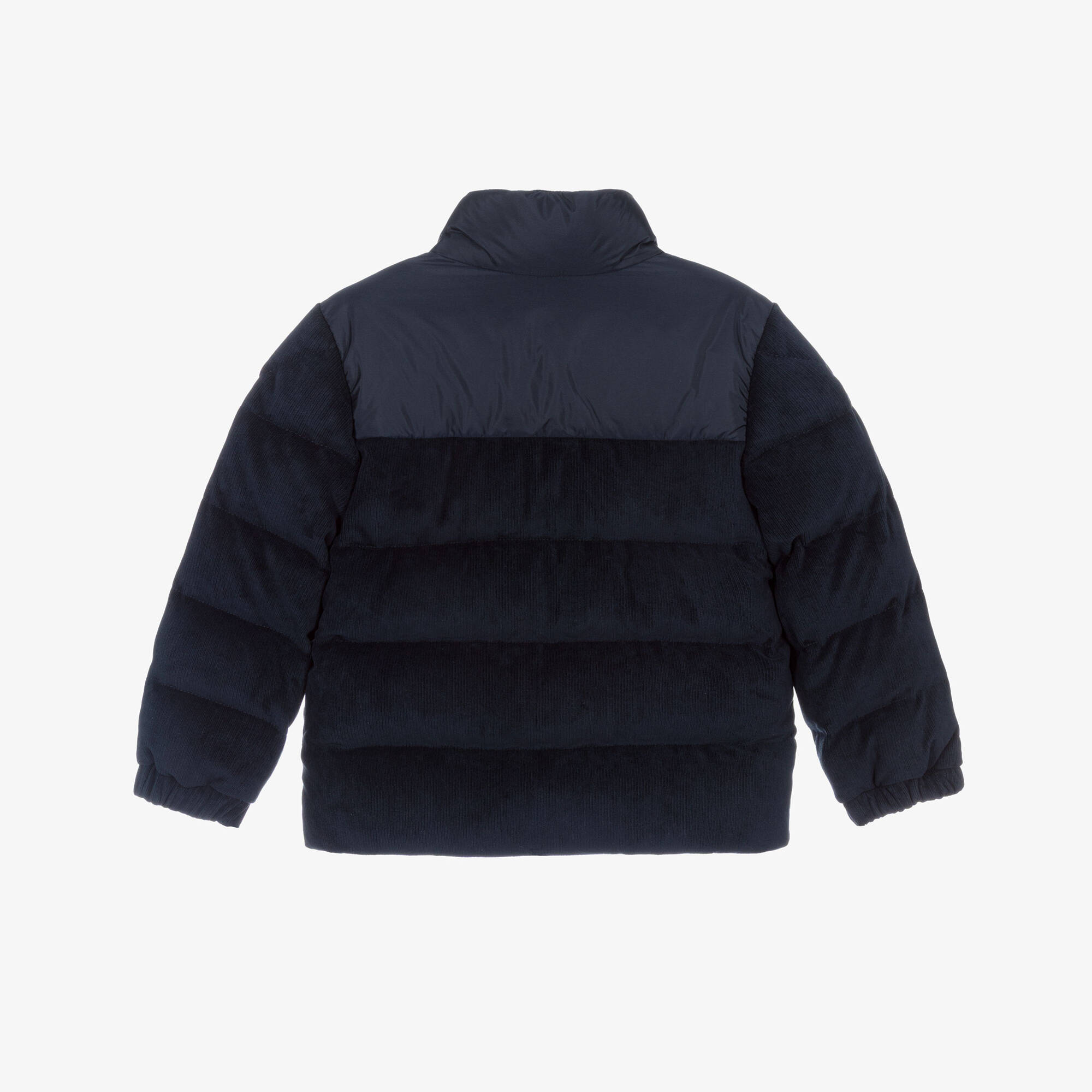 Moncler Enfant - Boys Navy Blue Needlecord Camul Puffer Jacket ...