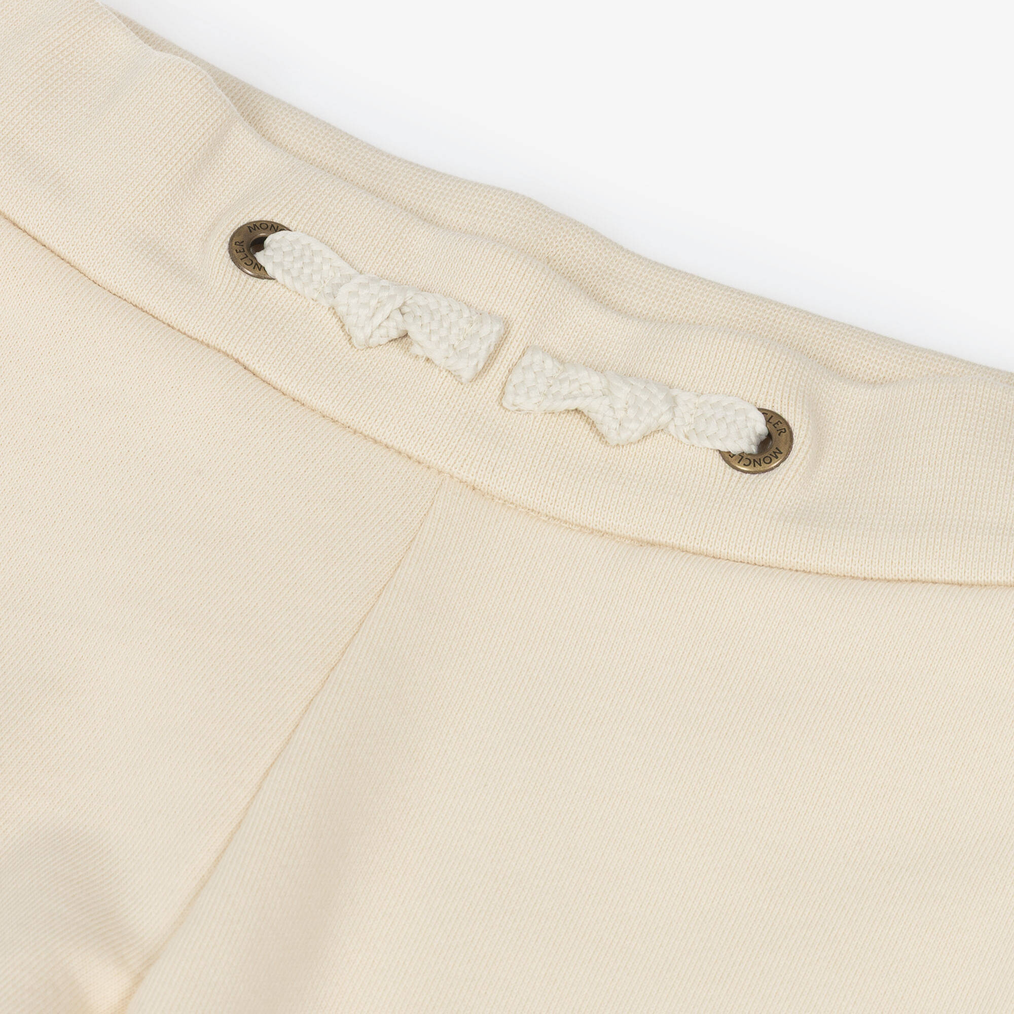 Moncler Enfant - Girls Dark Ivory Cotton Tracksuit with Tonal Branding ...