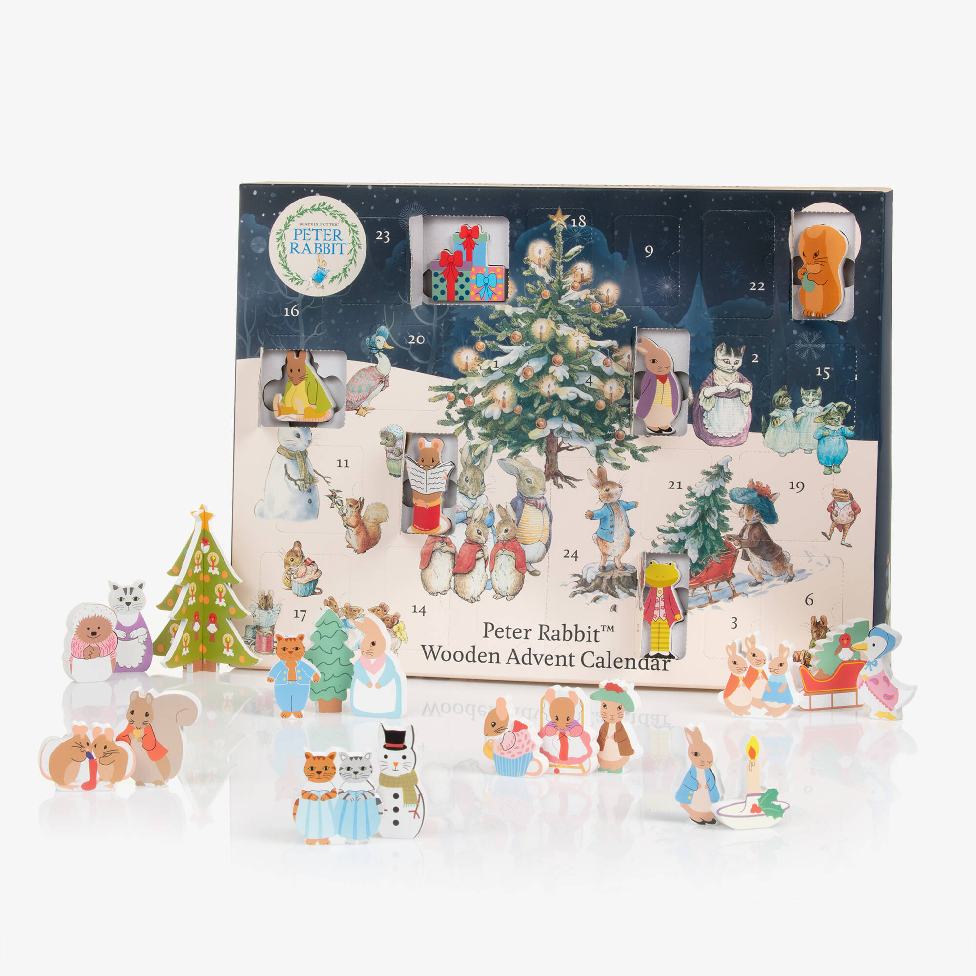 Orange Tree Toys - Peter Rabbit Wooden Advent Calendar | Childrensalon