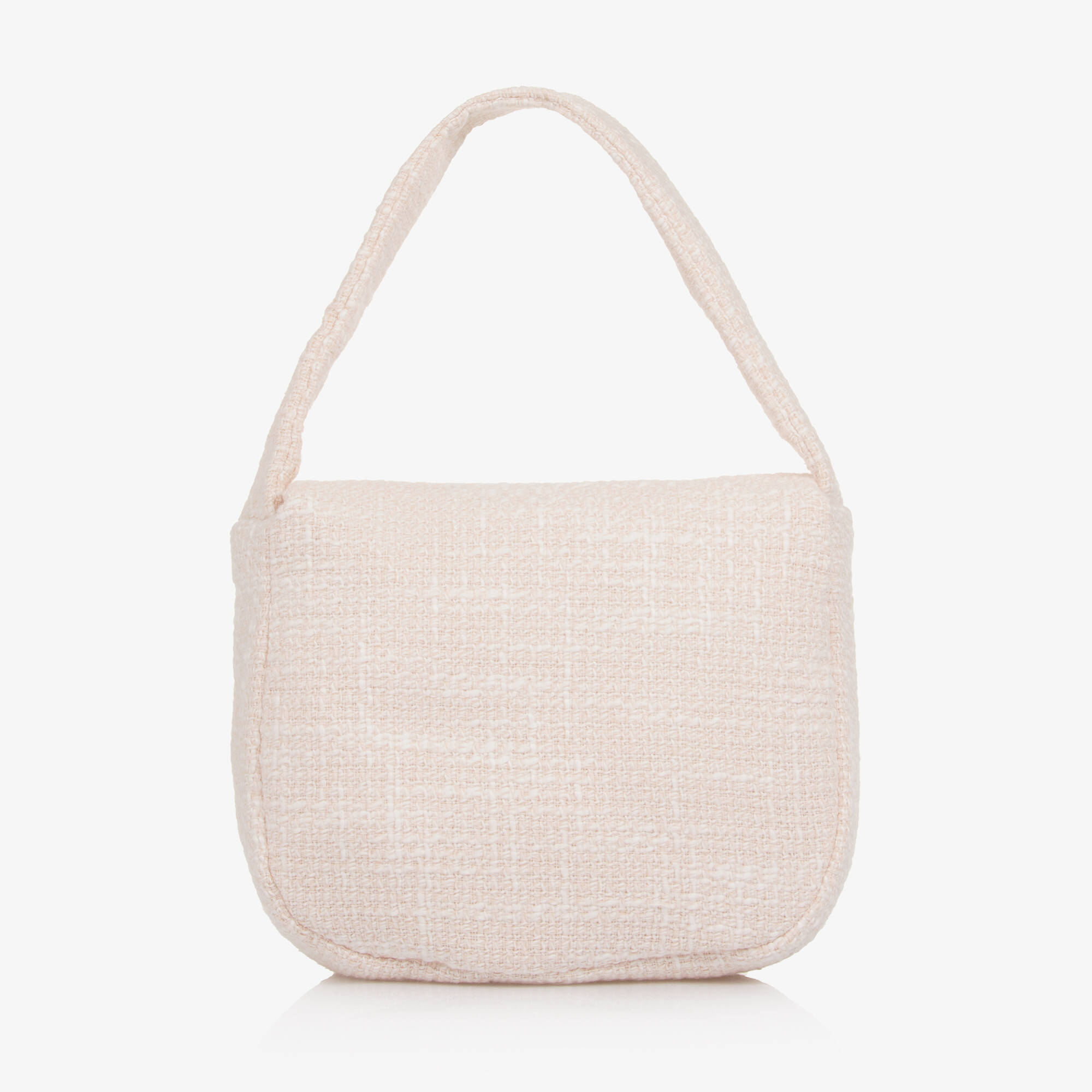 Patachou - Girls Pink Tweed Handbag with Diamanté Decoration (17cm ...