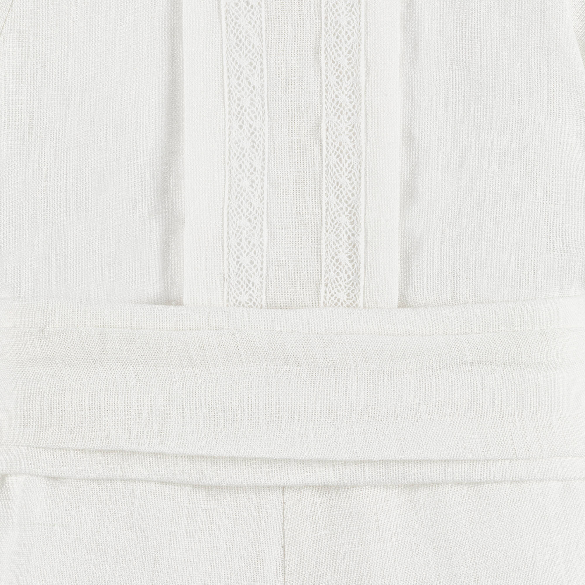 PAZ Rodríguez - Baby Boys Ivory Linen Buster Suit | Childrensalon
