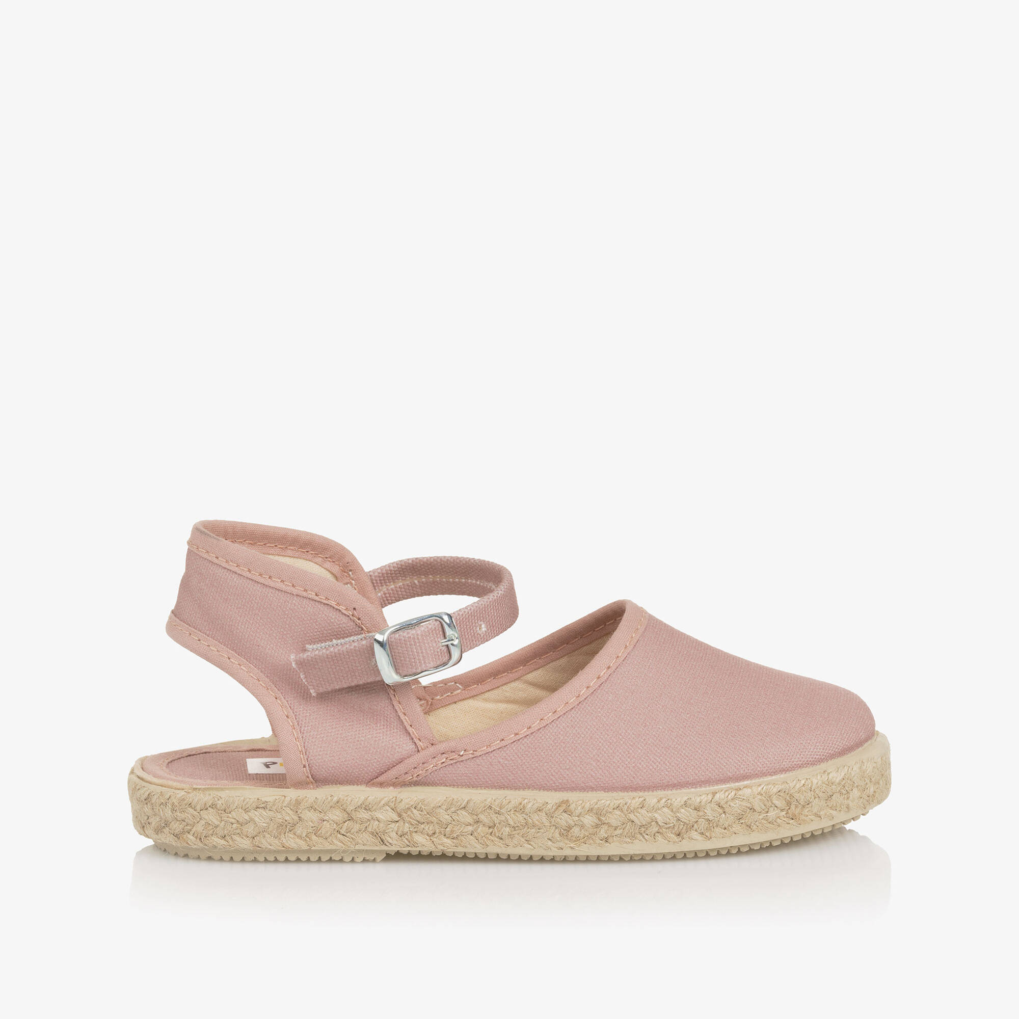 Pisamonas - Girls Pale Pink Espadrille-Style Sandals | Childrensalon