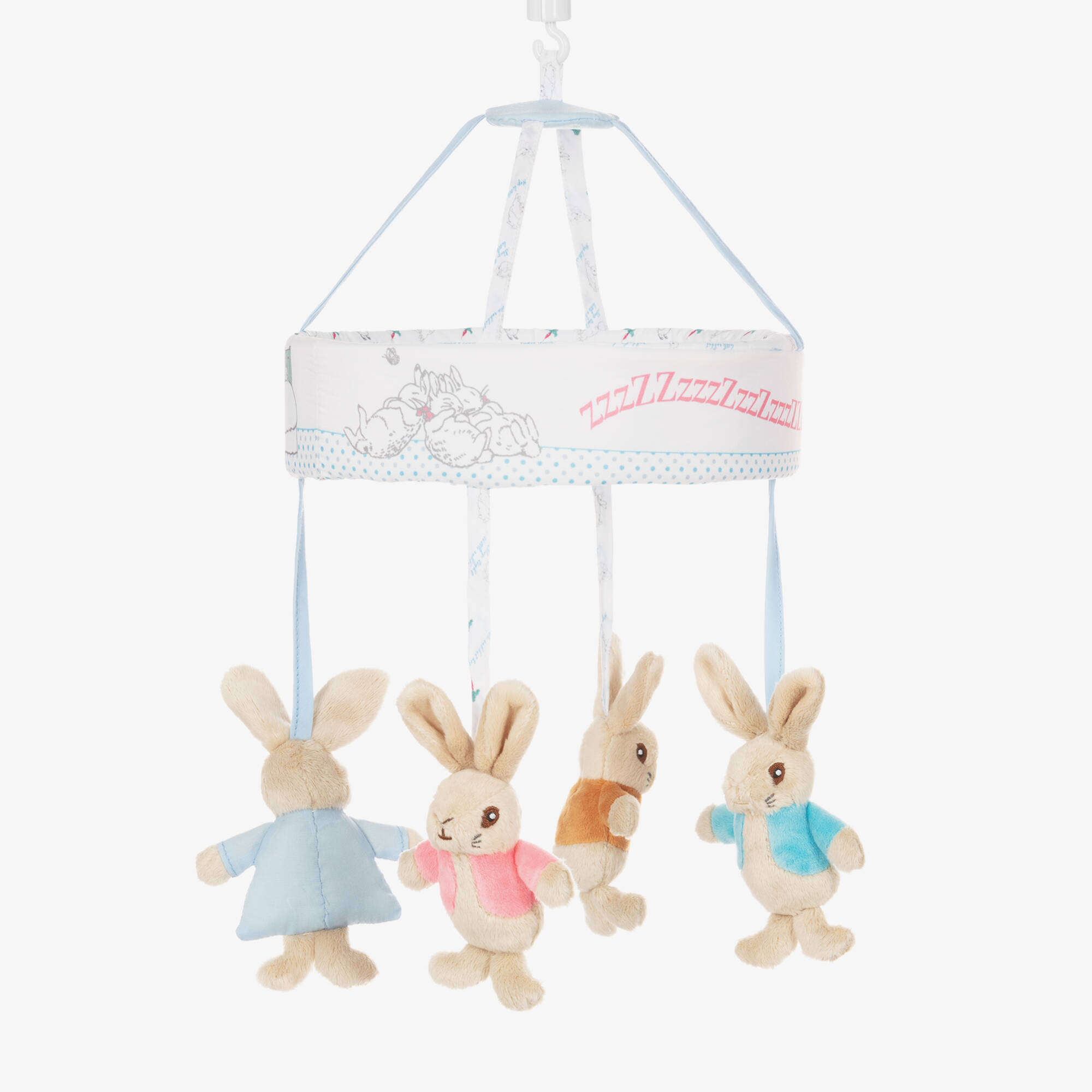 Rainbow Designs - Peter Rabbit Musical Cot Mobile (70cm) | Childrensalon