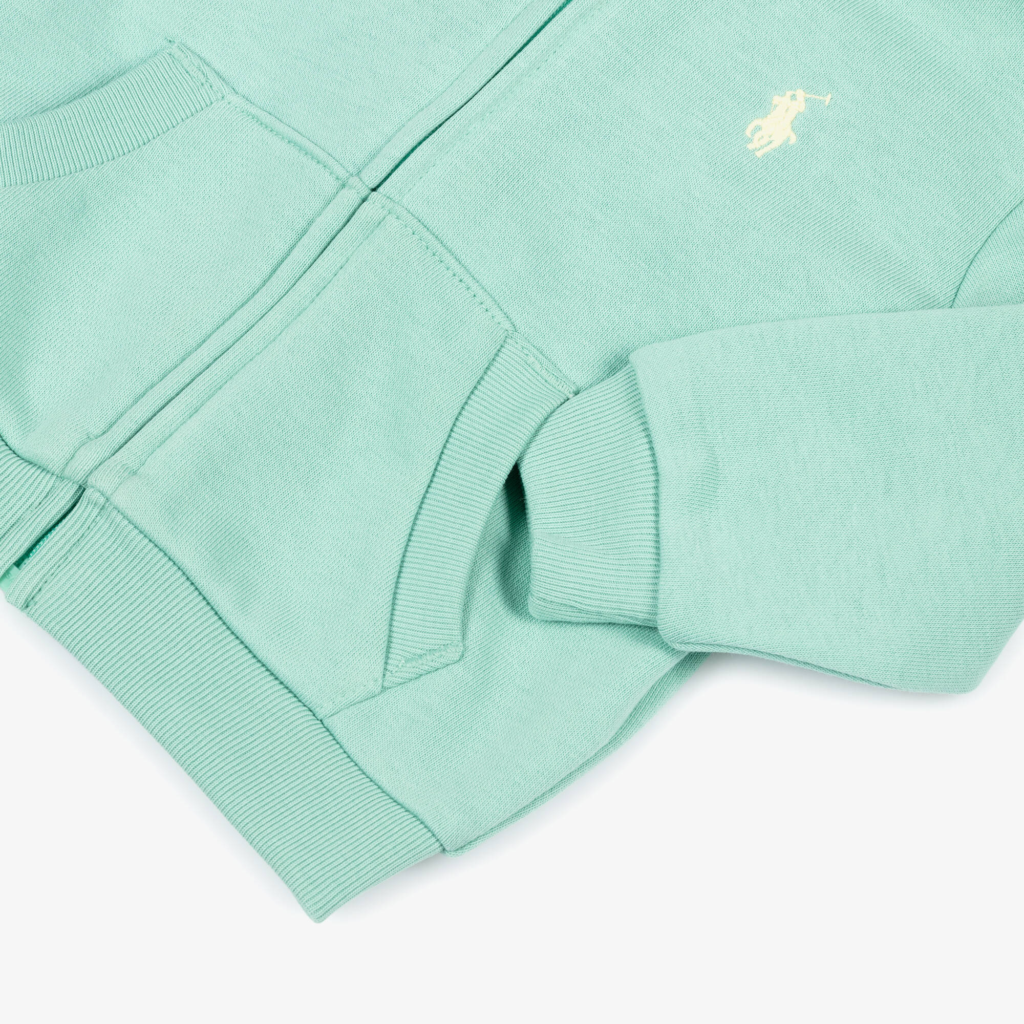 Ralph Lauren - Baby Boys Green Pony Logo Hooded Tracksuit | Childrensalon