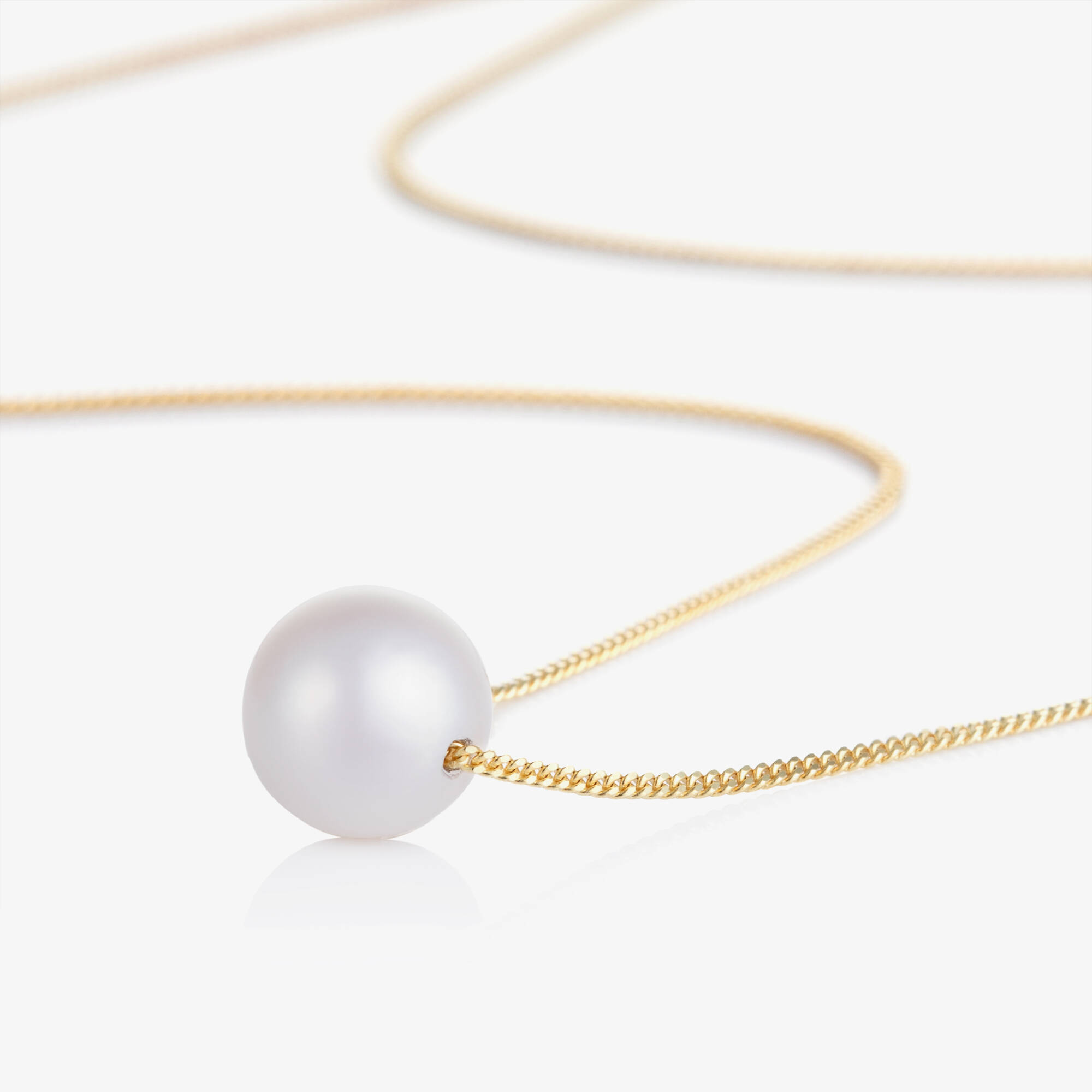 Raw Pearls - Girls 9ct Gold & Pearl Necklace (36cm) | Childrensalon