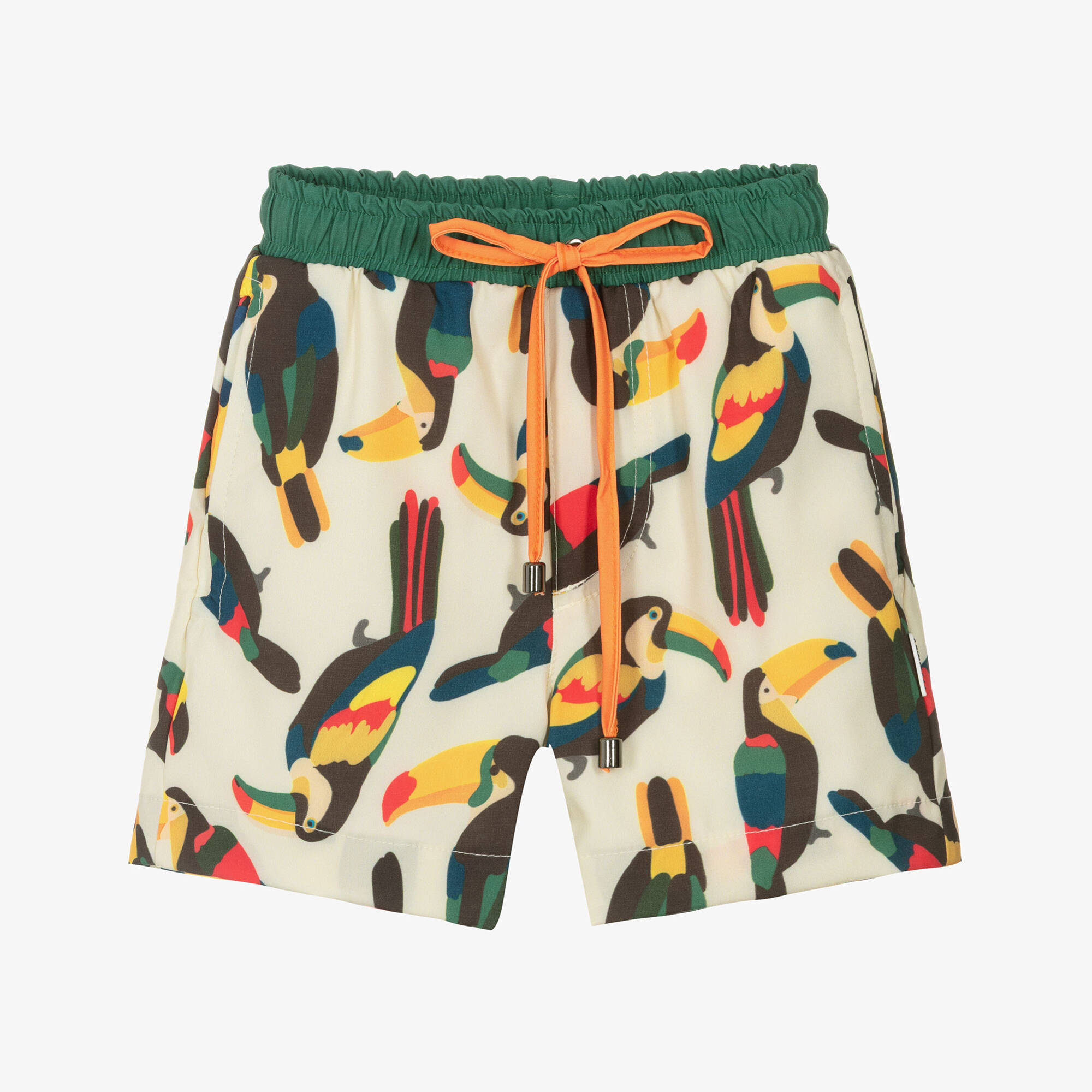 Roarsome - Boys Ivory Beak The Toucan Swim Shorts | Childrensalon