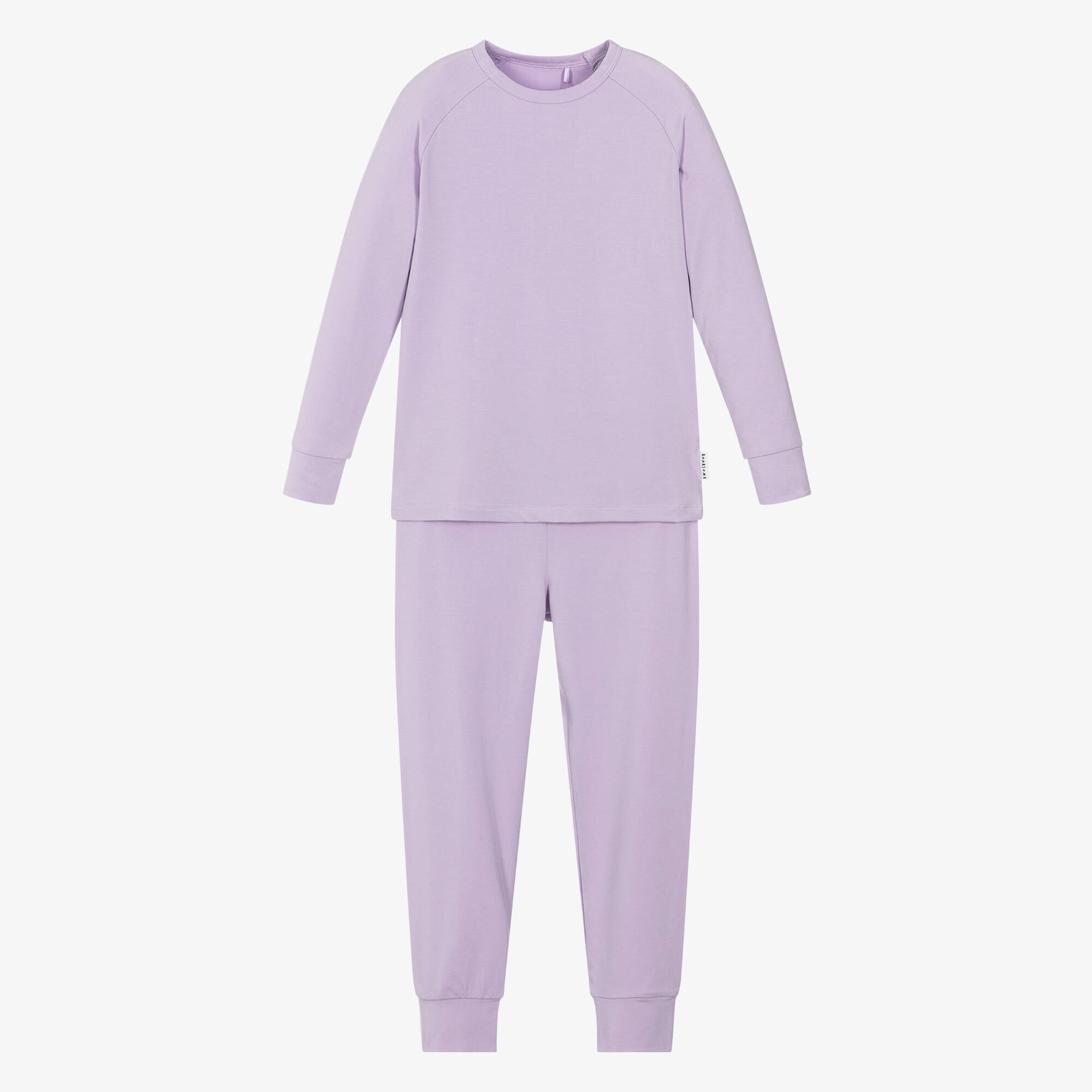 Roarsome - Girls Purple Bamboo Jersey Base Layer Set | Childrensalon