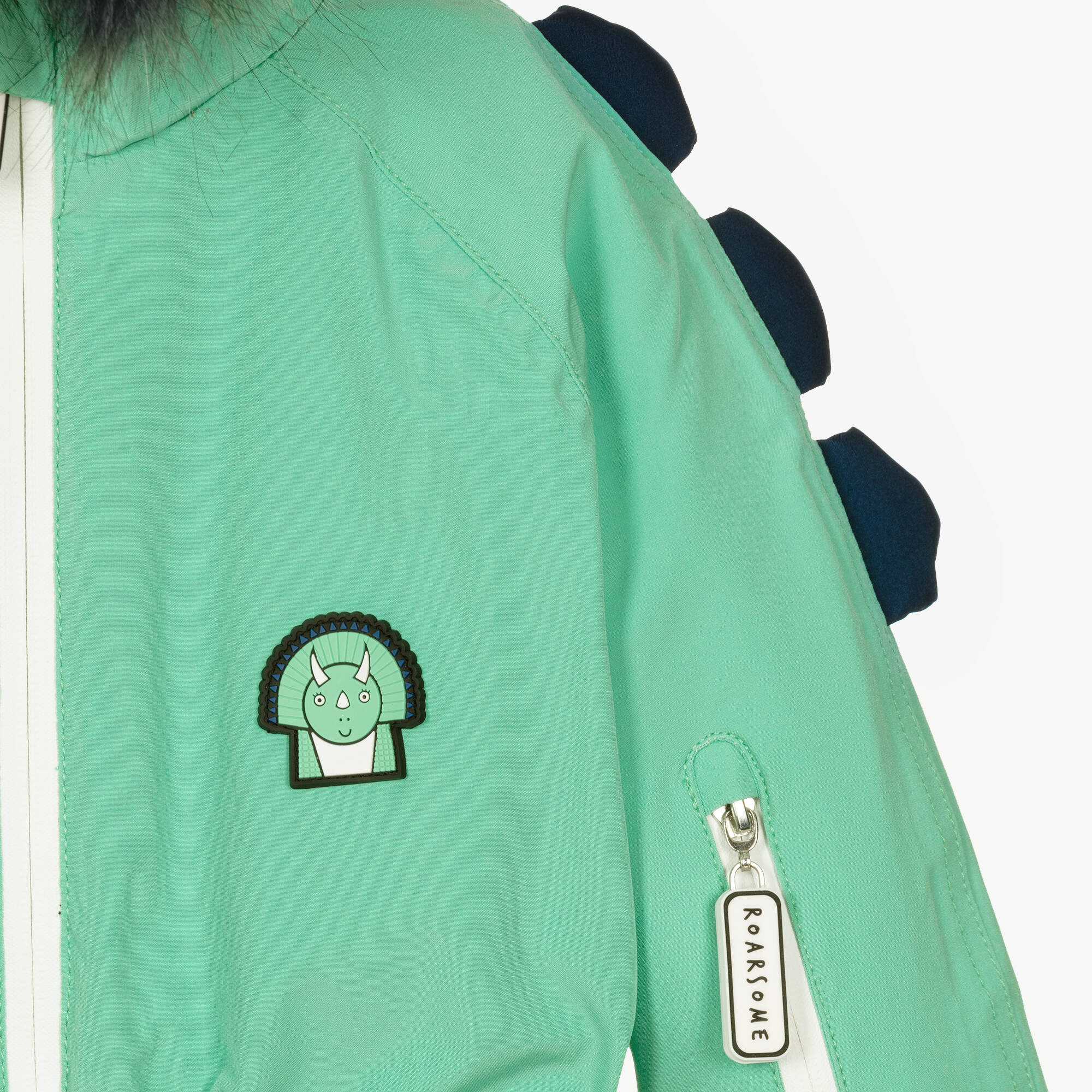 Roarsome - Green Spike The Dinosaur Snowsuit | Childrensalon
