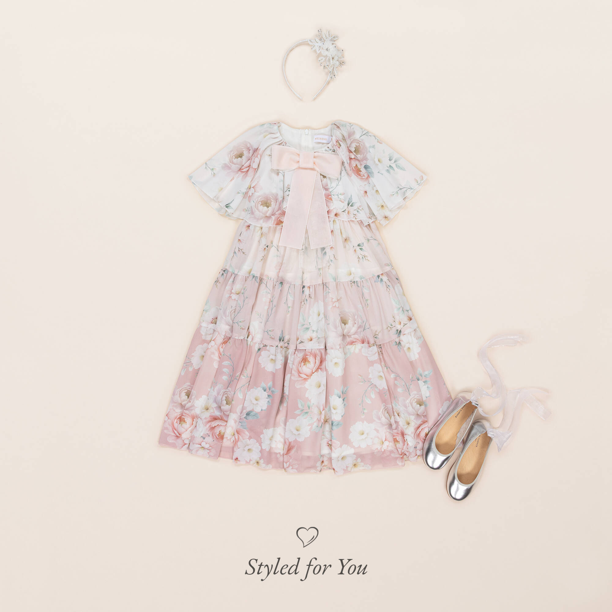 Sevva - Girls Ivory Tulle Flower Hairband | Childrensalon