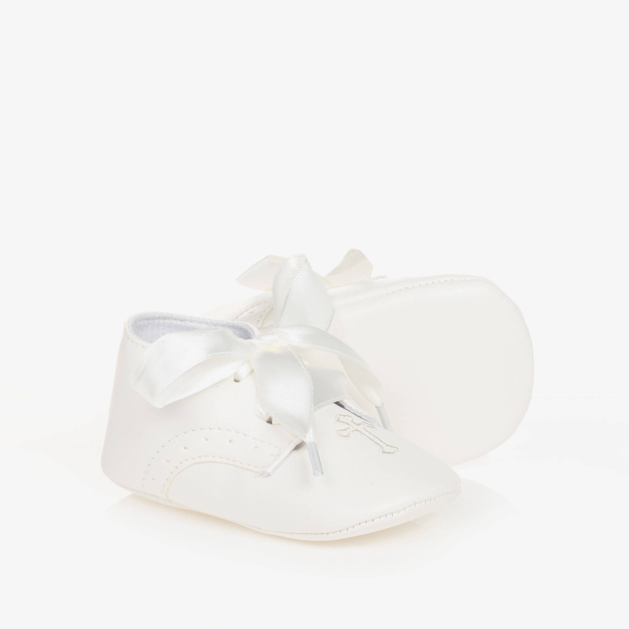 Sevva - Ivory Pre-Walker Ceremony Shoes | Childrensalon