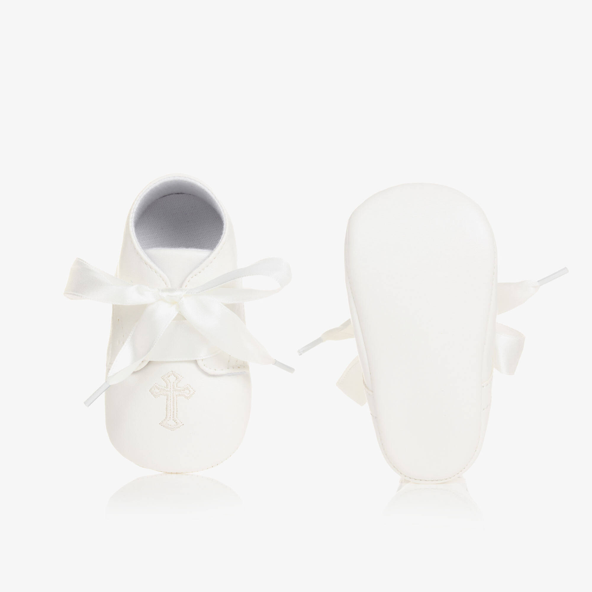 Sevva - Ivory Pre-Walker Ceremony Shoes | Childrensalon