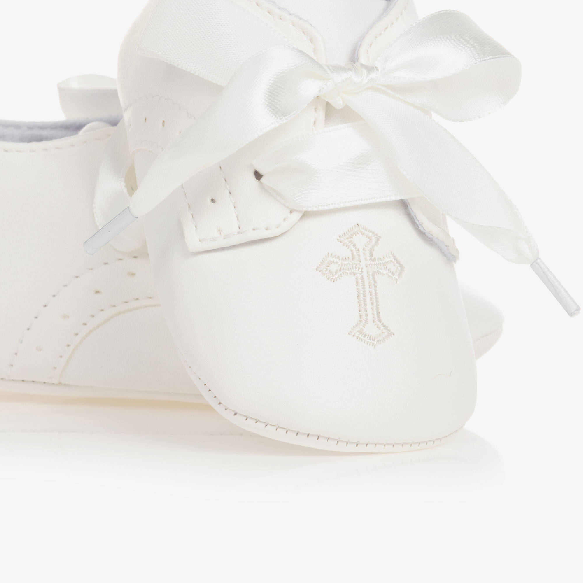 Sevva - Ivory Pre-Walker Ceremony Shoes | Childrensalon