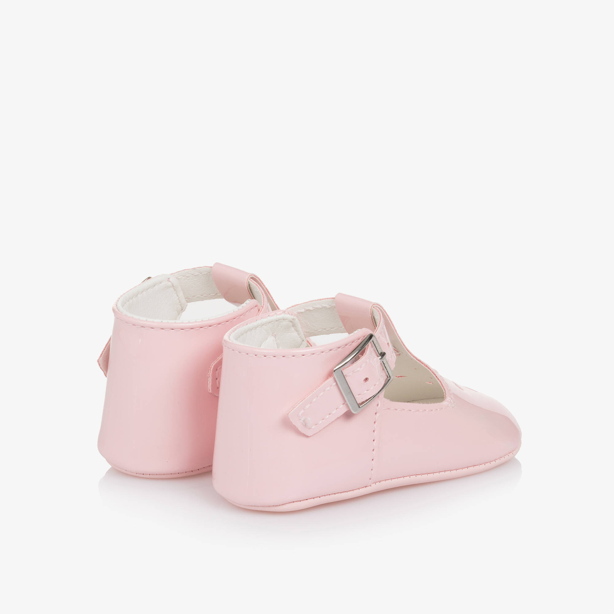 Sevva - Pale Pink Faux Patent Leather Pre-Walkers | Childrensalon