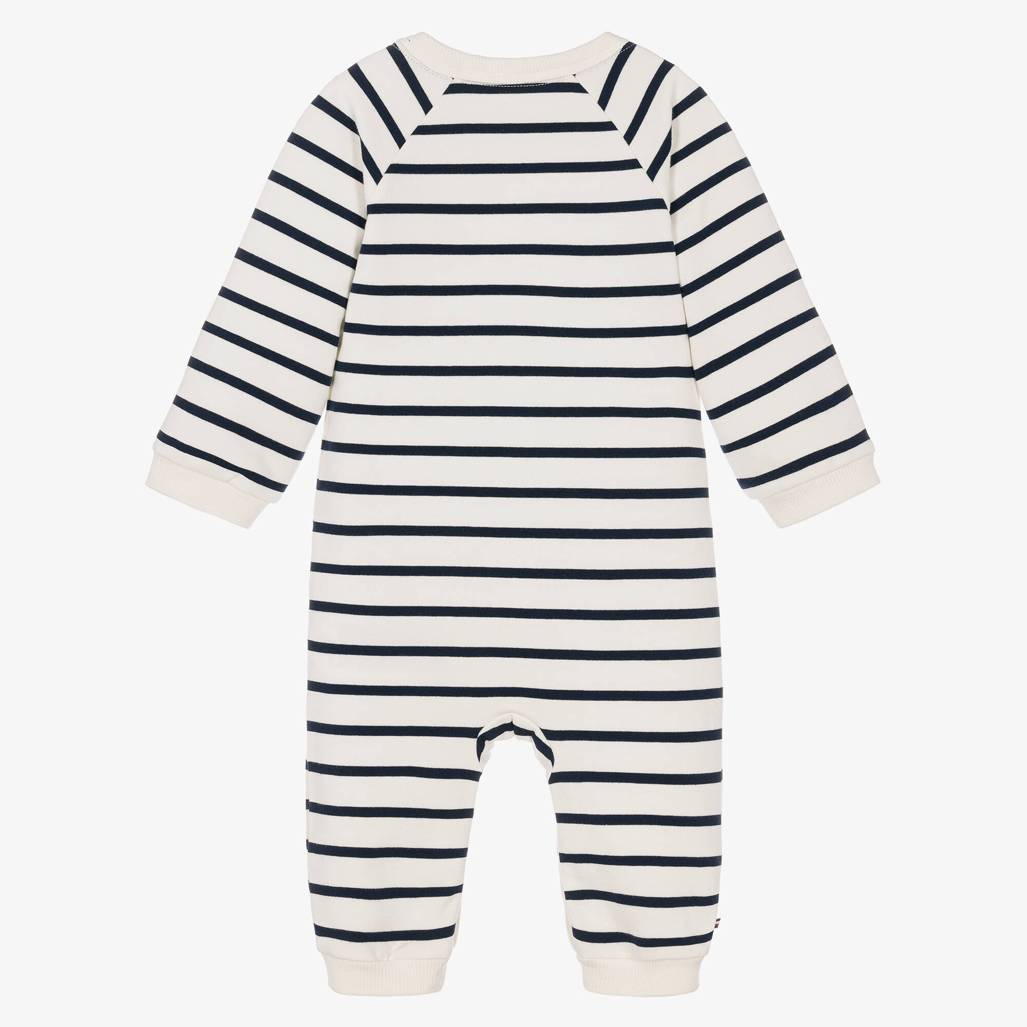 Tommy Hilfiger - Baby Boys Navy Blue Nautical Stripe Cotton Romper ...