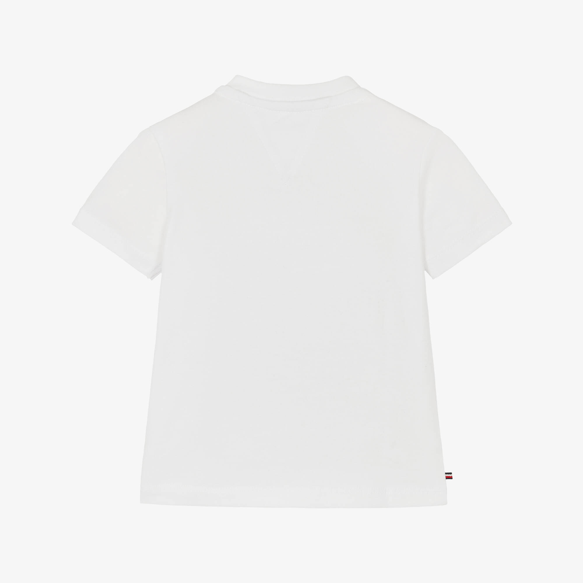 Tommy Hilfiger - Baby Boys White Cotton T-Shirt with Rope Logo ...