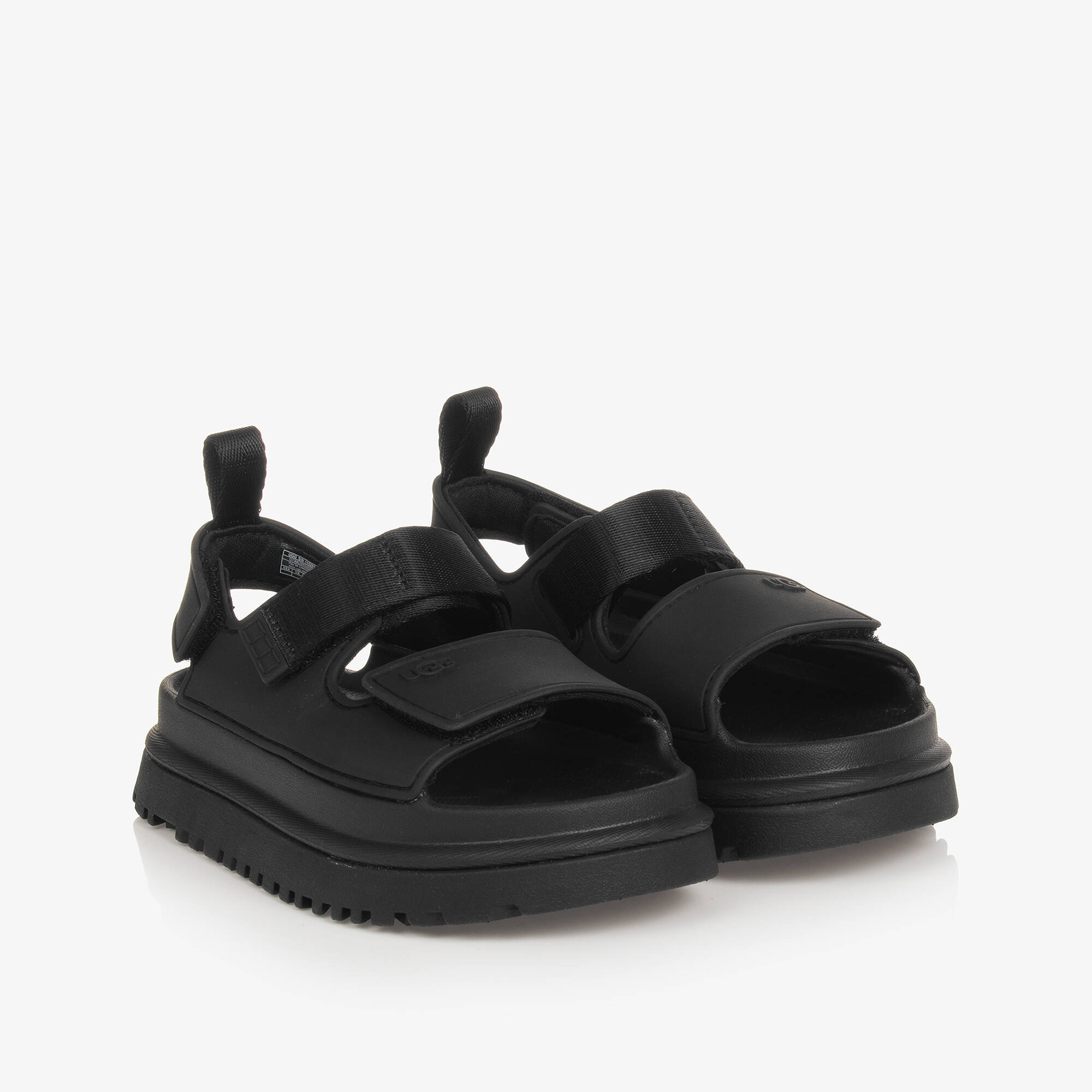 UGG - Black Chunky Rubber Sandals | Childrensalon