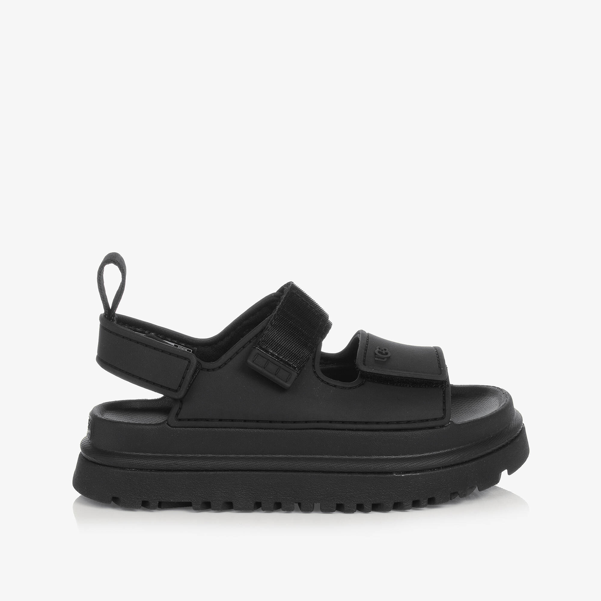 UGG - Black Chunky Rubber Sandals | Childrensalon