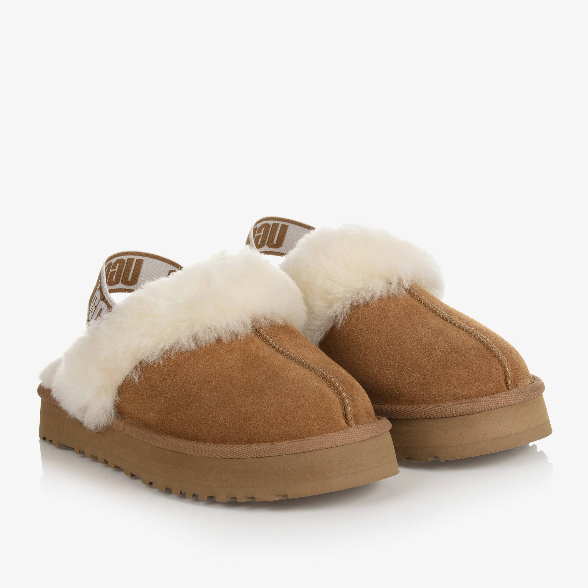 UGG - Girls Suede Leather Slider Slippers | Childrensalon