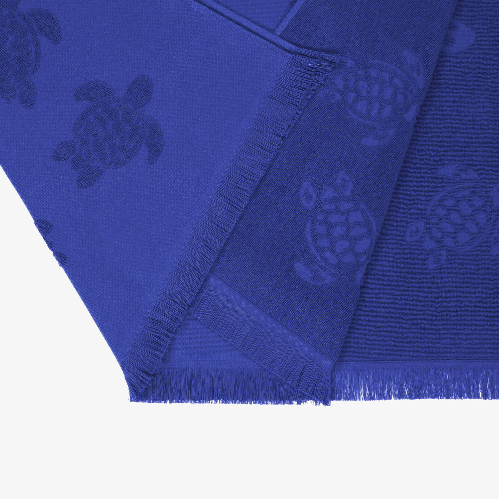 Vilebrequin - Blue Cotton Turtles Beach Towel (180cm) | Childrensalon
