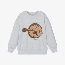 Mini Rodini - Red Organic Cotton Patch Sweatshirt | Childrensalon