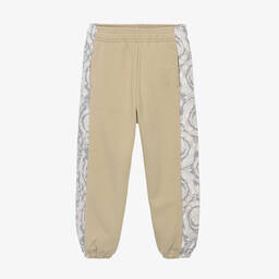 Versace - Gold Barocco Cotton Joggers | Childrensalon