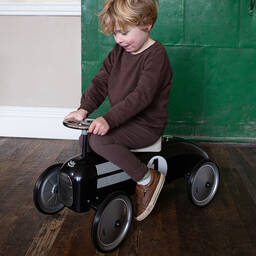 Vilac - Black Ride-On Vintage Car (76cm) | Childrensalon