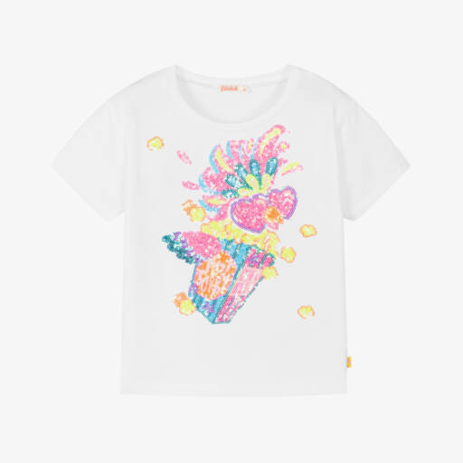 Billieblush - Girls White Towelling Playsuit | Childrensalon