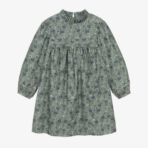 Bonpoint - Girls Yellow Floral Liberty Print Dress | Childrensalon