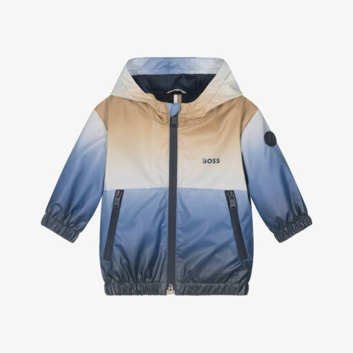 BOSS - Teen Girls Beige & Black Wool Varsity Jacket | Childrensalon