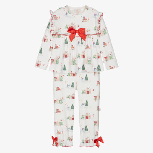 Caramelo Kids - Girls Pink Velour Pyjamas | Childrensalon