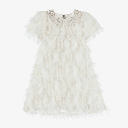 Graci - Green Tulle & Roses Dress | Childrensalon