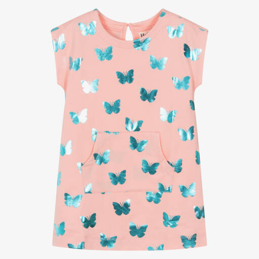 Hatley - Girls Gold Plissé Dress | Childrensalon