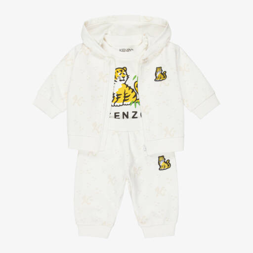 KENZO KIDS - Baby Girls Pink Elephant Tracksuit Set | Childrensalon