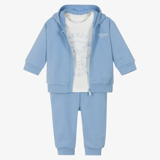 KENZO KIDS - Baby Girls Pink Elephant Tracksuit Set | Childrensalon