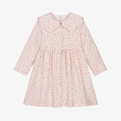 Kidiwi - Girls Red Tartan Hand-Smocked Cotton Dress | Childrensalon