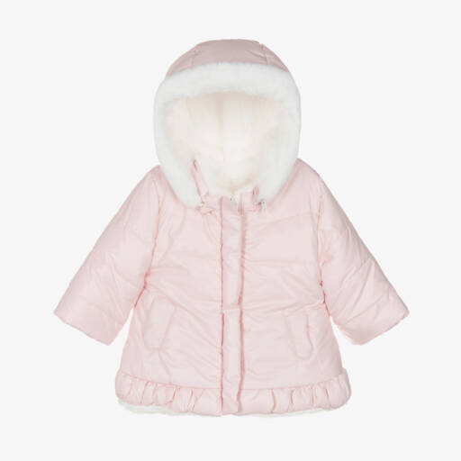 Mayoral - Girls Blue Reversible Coat | Childrensalon
